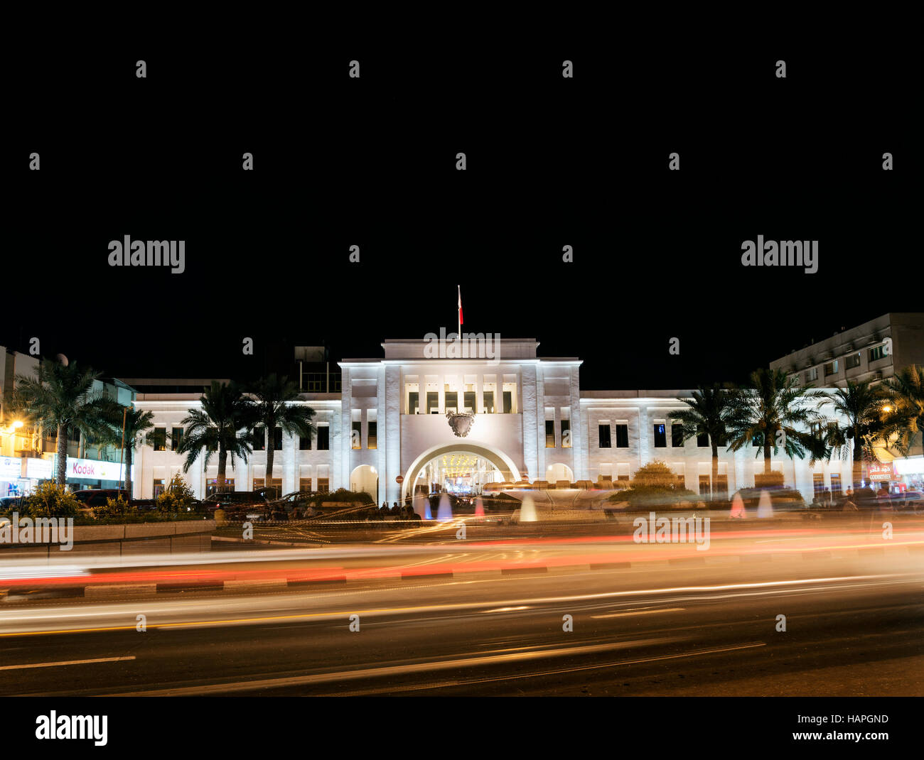 famous bab al bahrain square landmark in central manama old town at ...