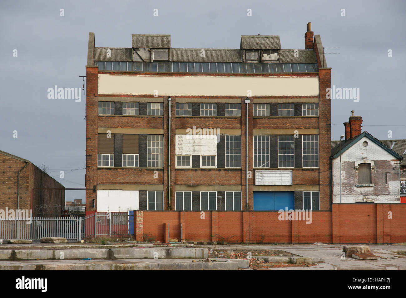 Kingston upon Hull. run down inner city building. City of culture 2017 ...