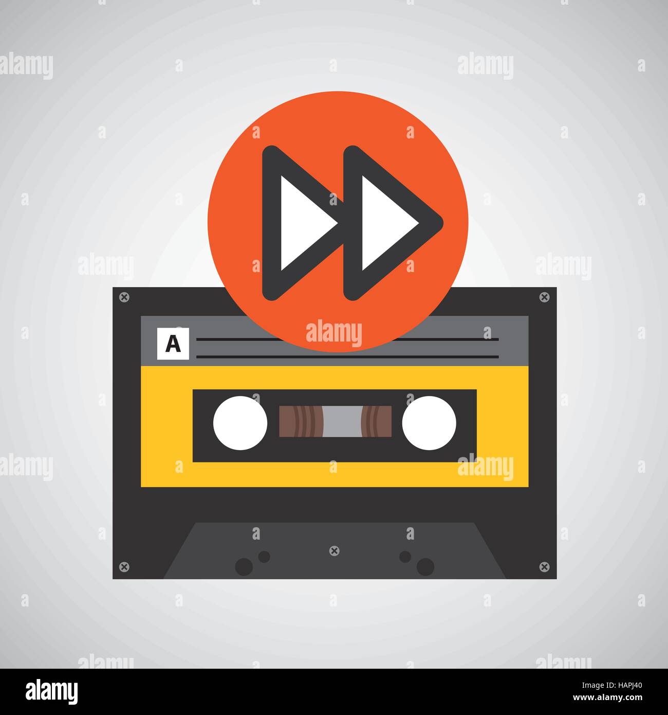 forward music cassette tape vector illustration eps 10 Stock Vector ...