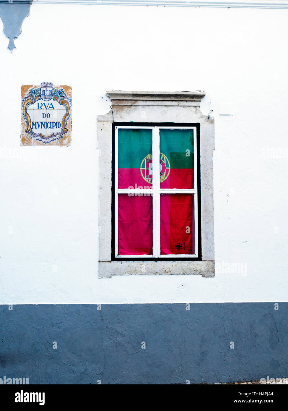 window in old town Faro - Algarve region, Portugal Stock Photo - Alamy