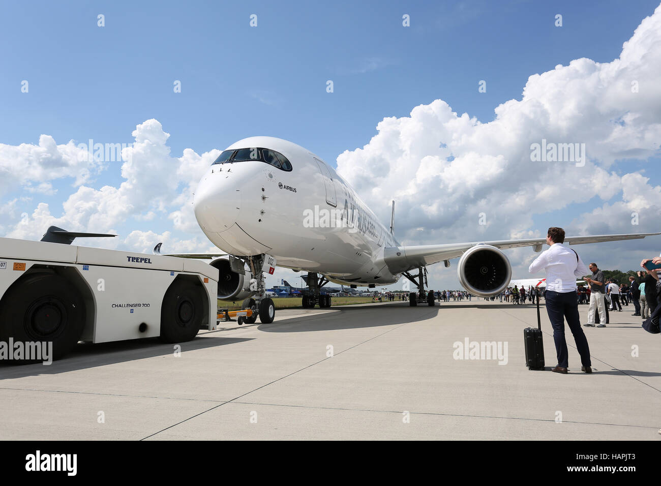 Berlin, Germany, 2nd June, 2016: Airbus presents latest aircraft A350X ...