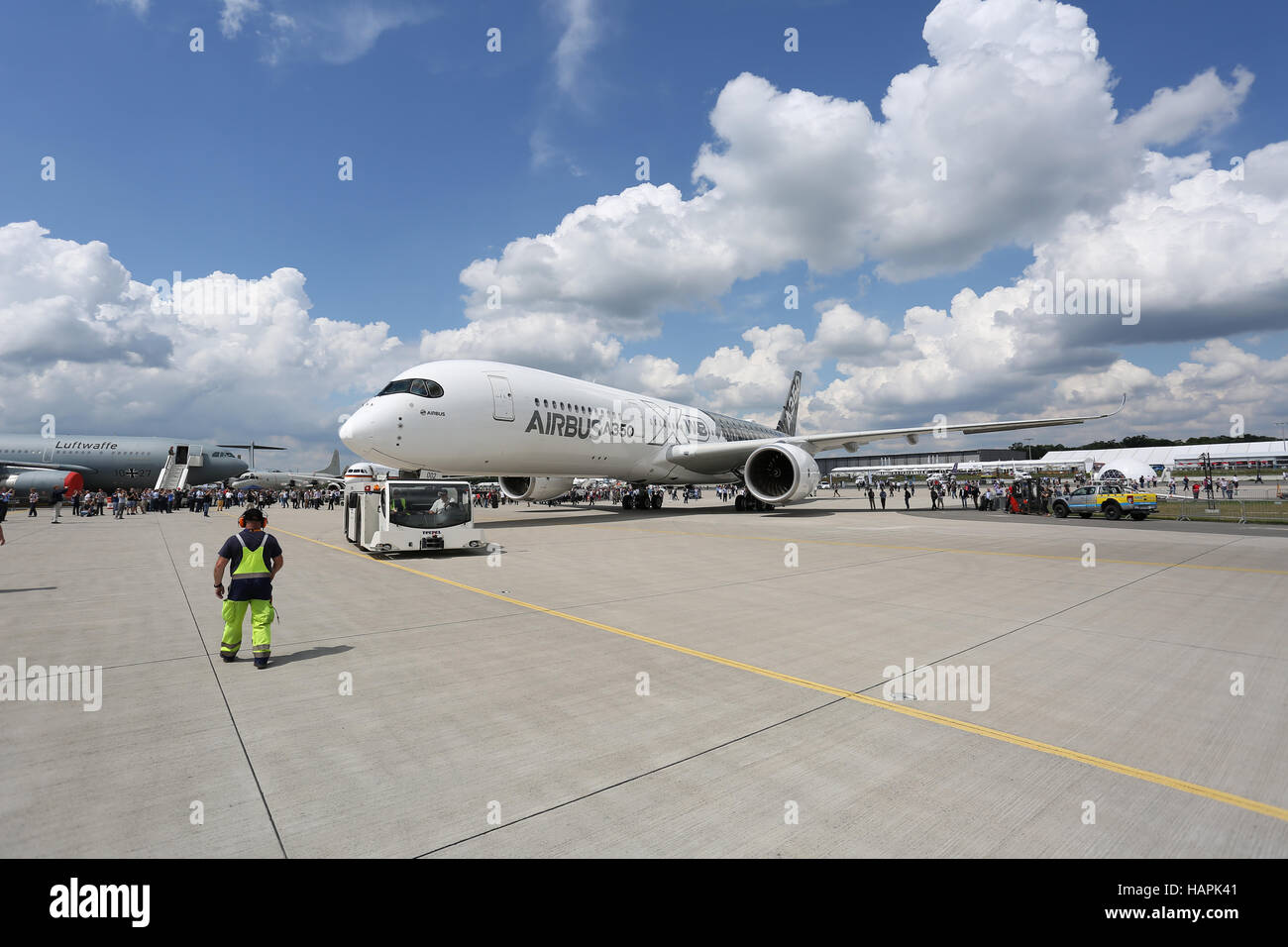Berlin, Germany, 2nd June, 2016: Airbus presents latest aircraft A350X ...
