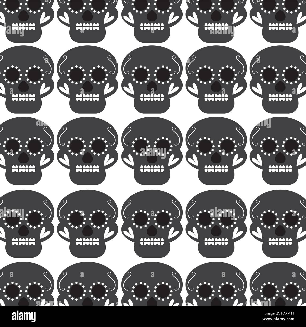 skull mask mexican culture vector illustration design Stock Vector ...