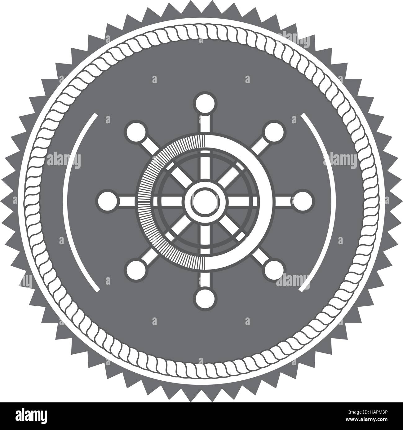 ship timon maritime frame vector illustration design Stock Vector Image ...