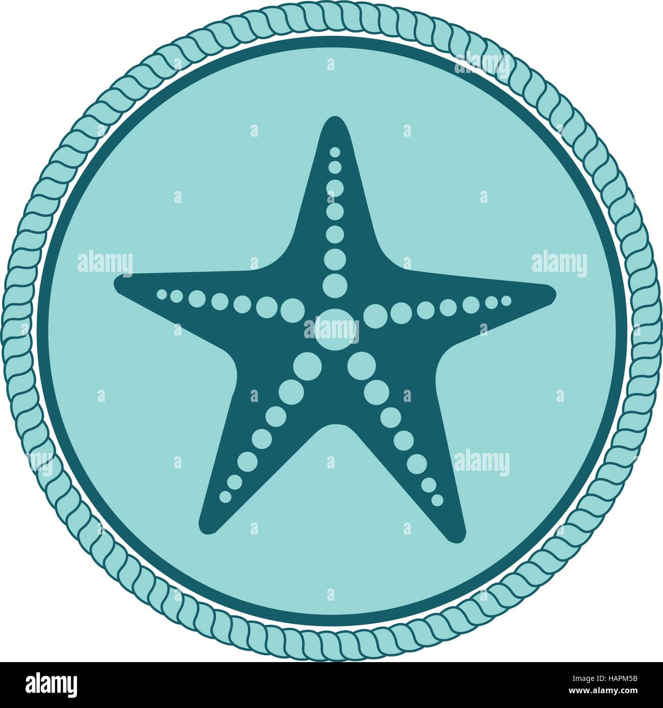 star fish emblem isolated vector illustration design Stock Vector Image ...