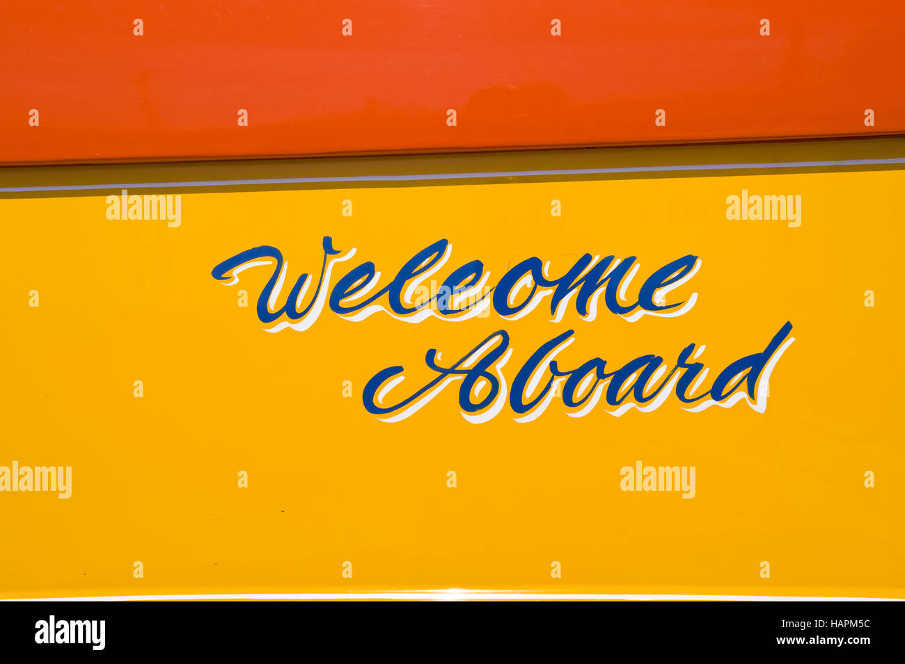 Welcome aboard malta hi-res stock photography and images - Alamy