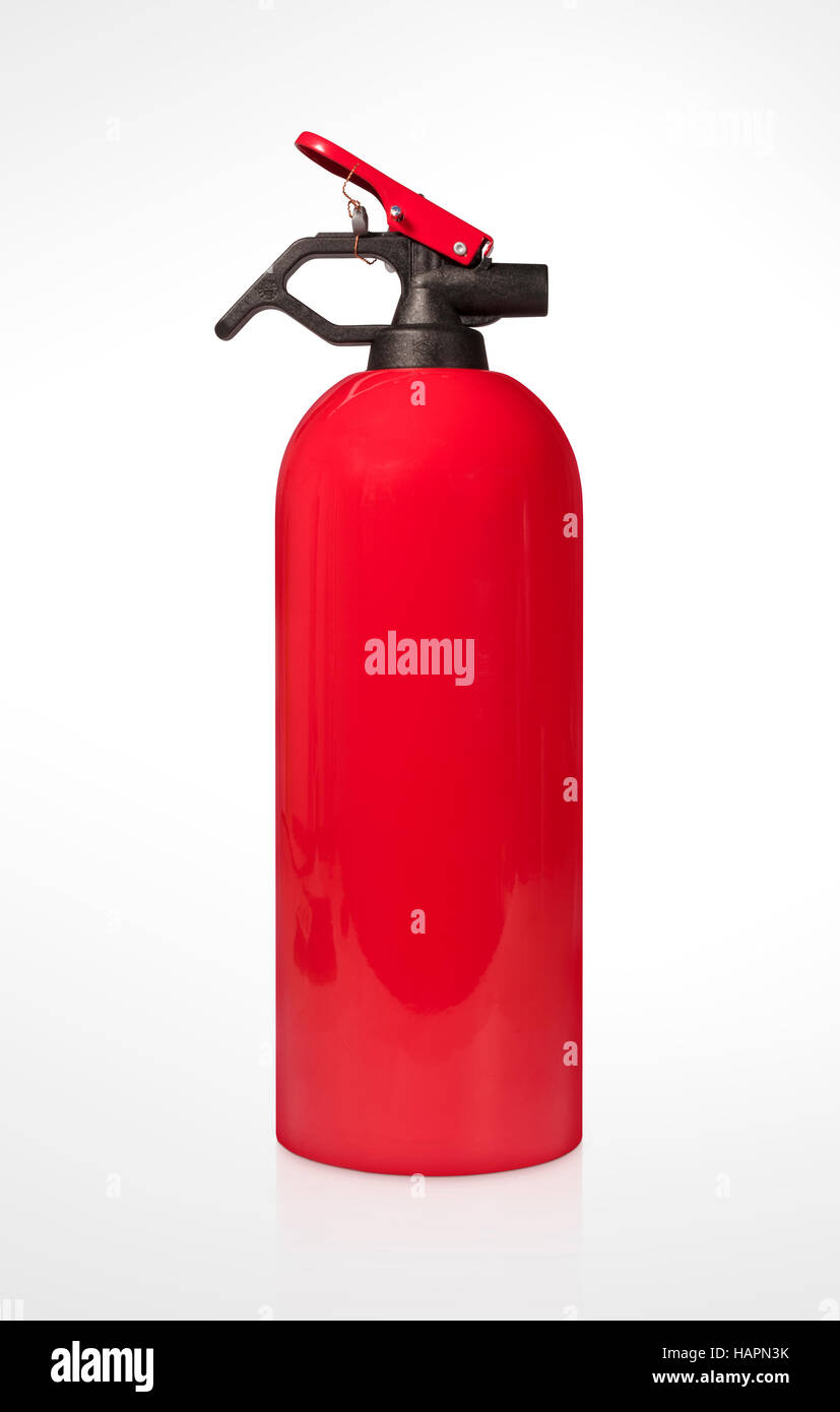 Small Fire Extinguisher Isolated on White Background (with clipping ...