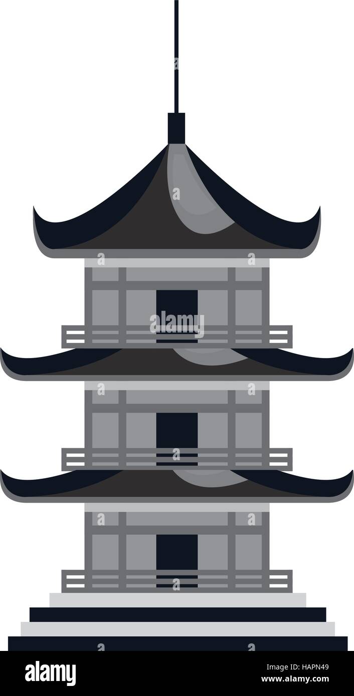 japanese building culture icon vector illustration design Stock Vector ...