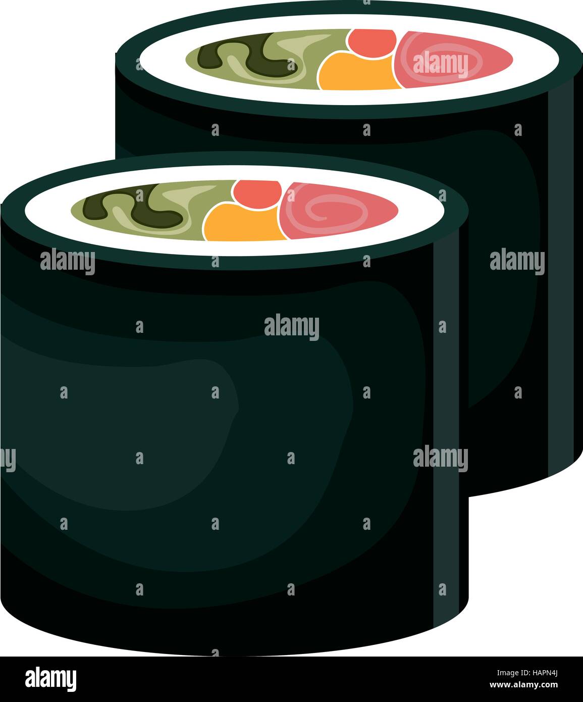 rolls suchi japanese food vector illustration design Stock Vector Image ...