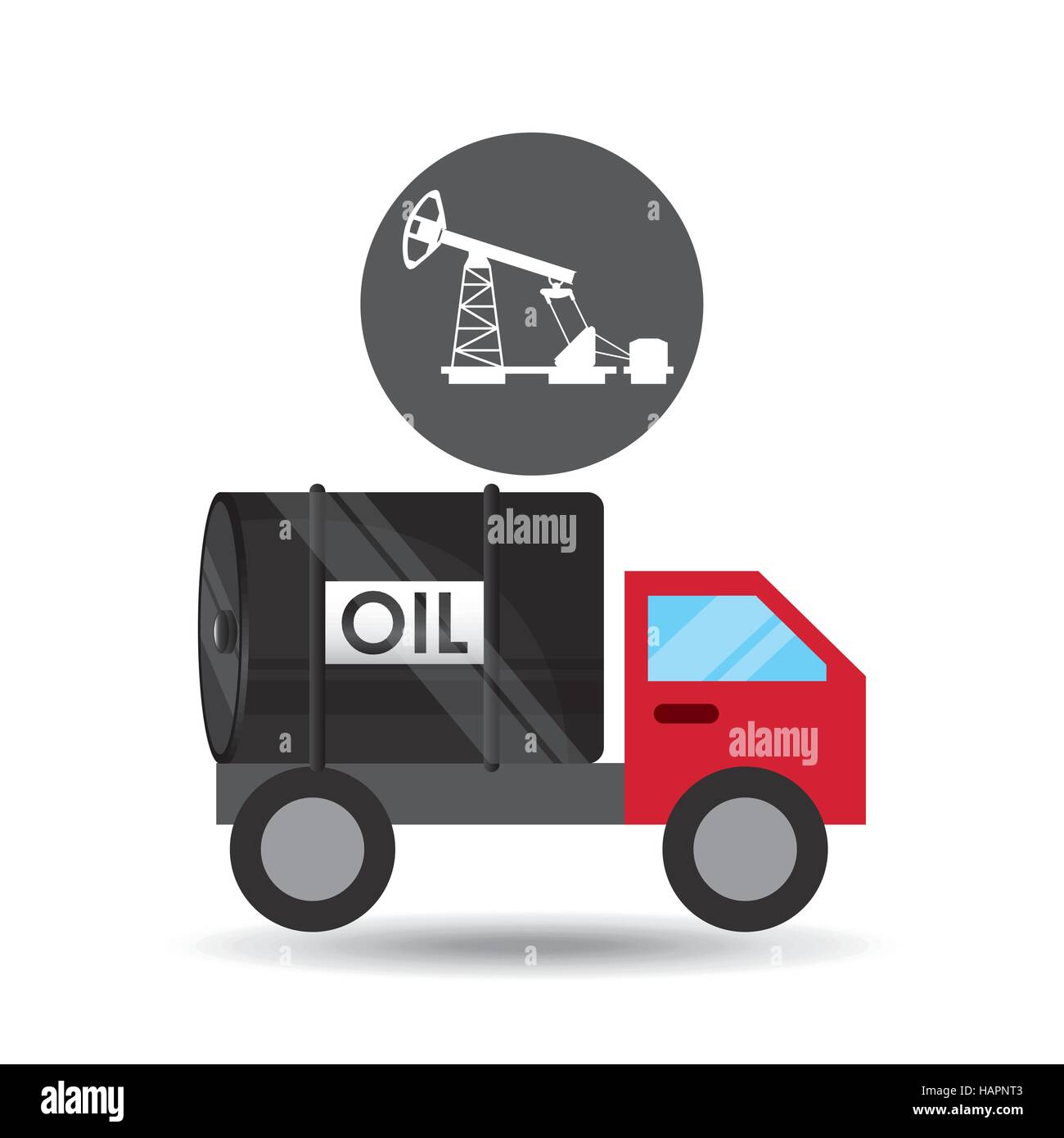 tank truck oil pumping graphic vector illustration eps 10 Stock Vector ...