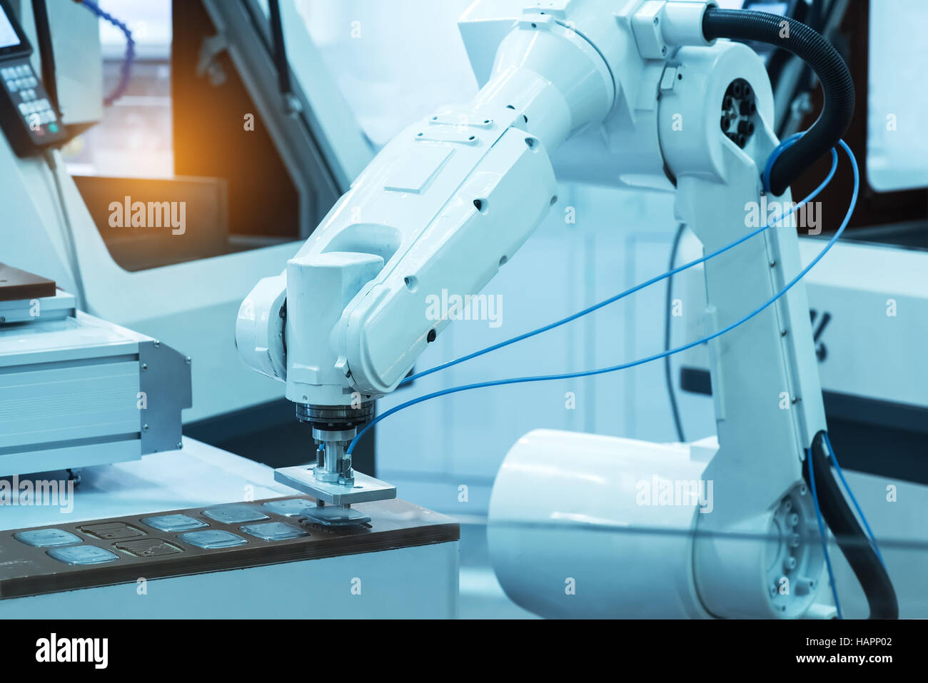 Controler of robotic hand Stock Photo - Alamy