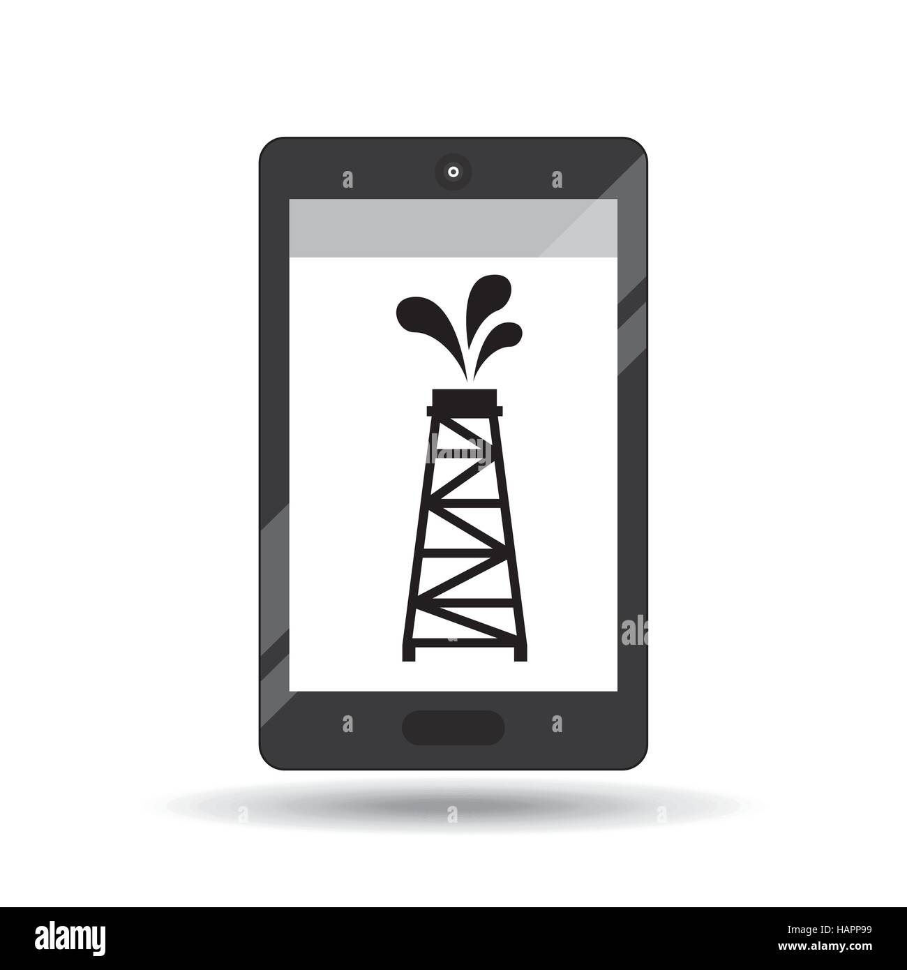 business oil smartphone industry vector illustration eps 10 Stock ...