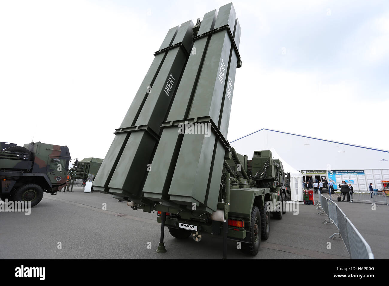 Berlin, Germany, 2nd June, 2016: MBDA presents PAC-3 MSE rocket ...