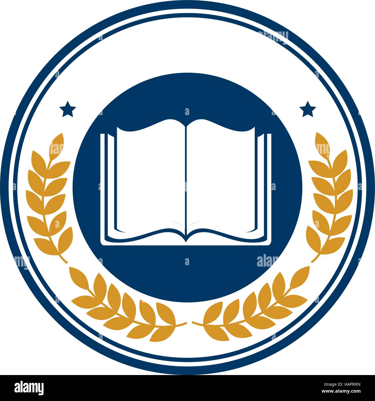 school emblem frame icon vector illustration design Stock Vector Image ...