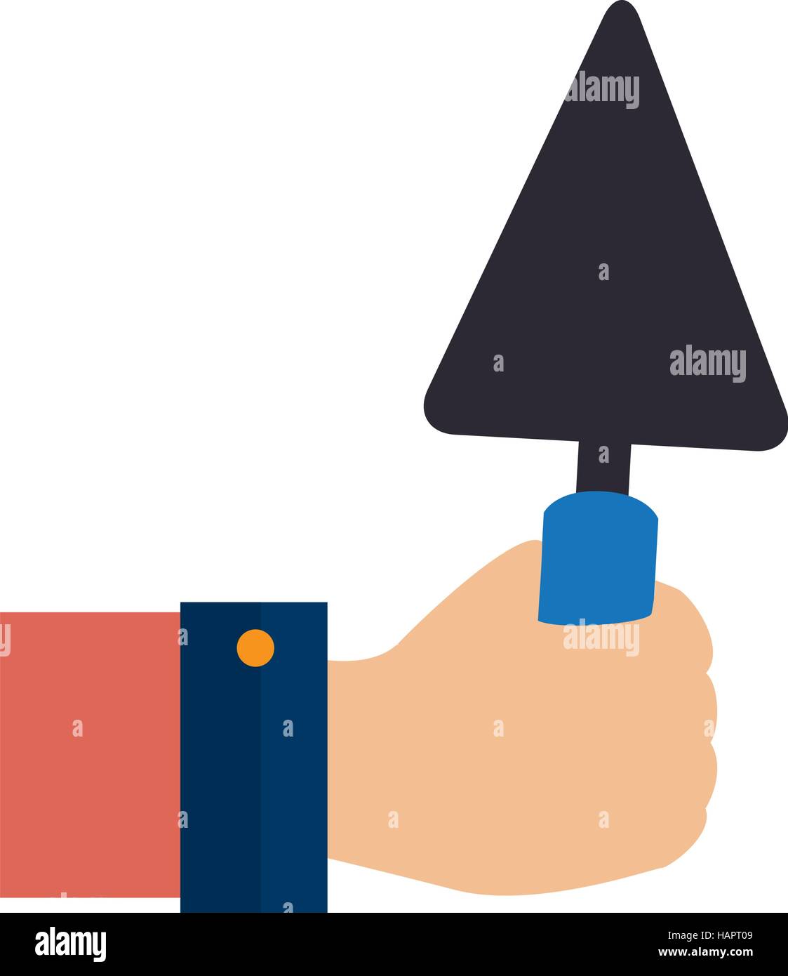 hand worker with tool vector illustration design Stock Vector Image ...