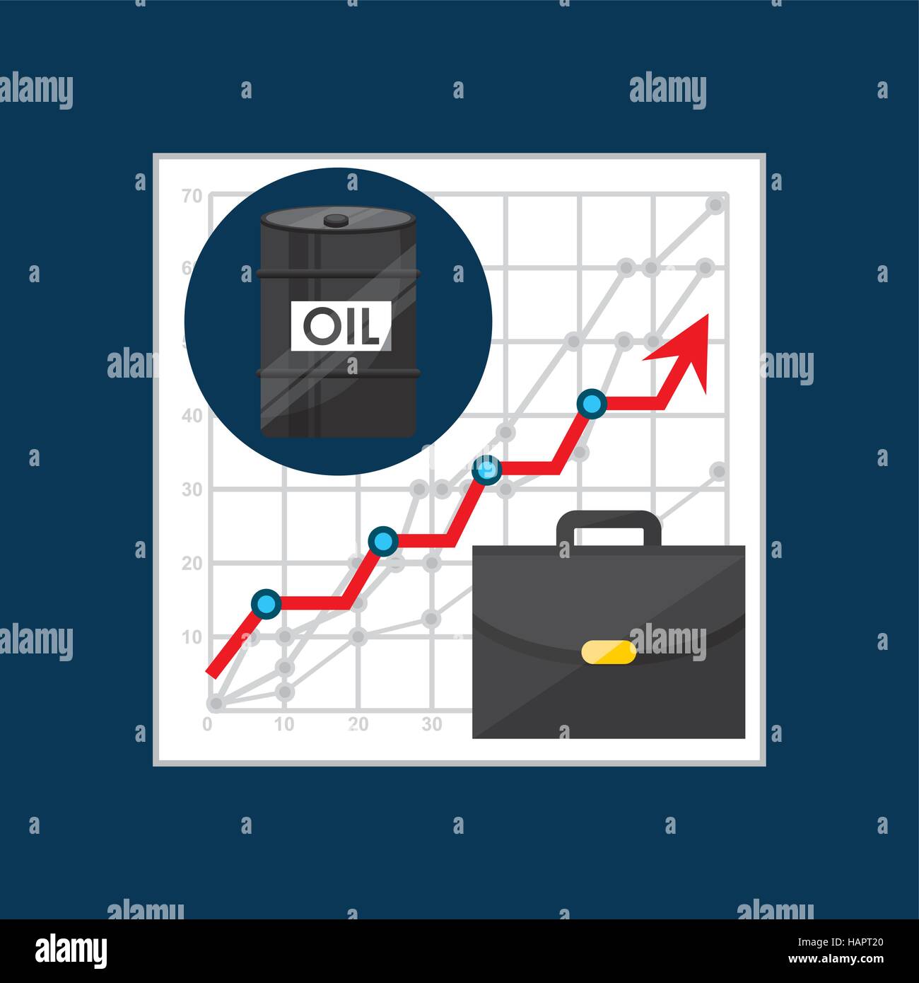 oil and petroleum industry increasing graph business vector ...