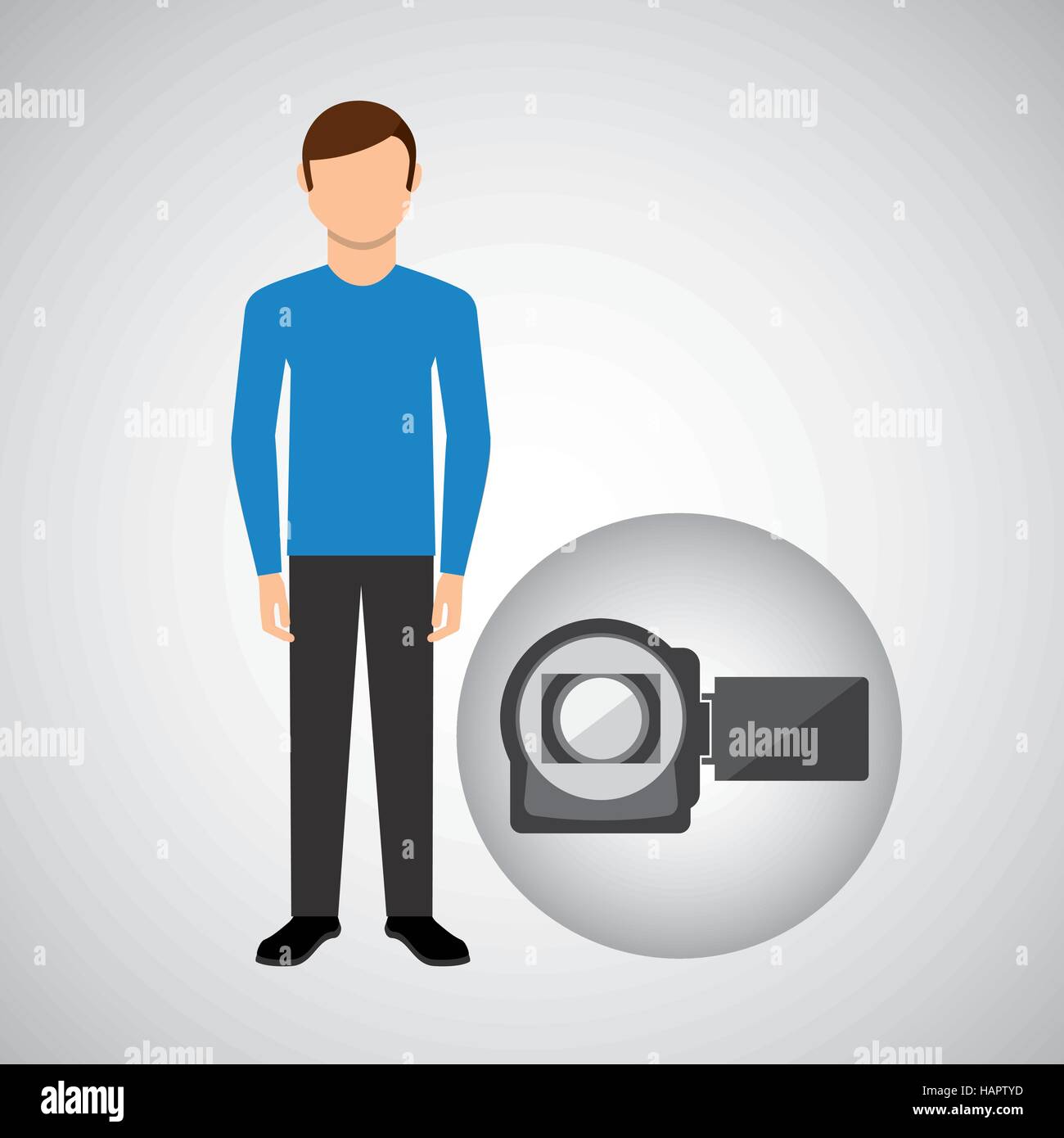 Isolated image man taking picture Stock Vector Images - Alamy