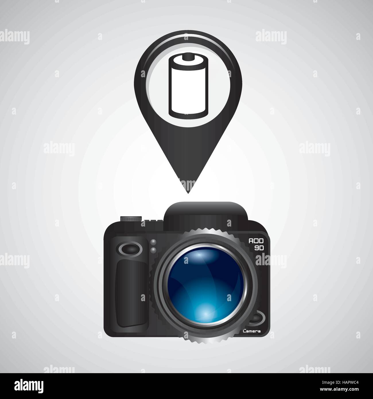 digital photo camera negative roll vector illustration eps 10 Stock ...