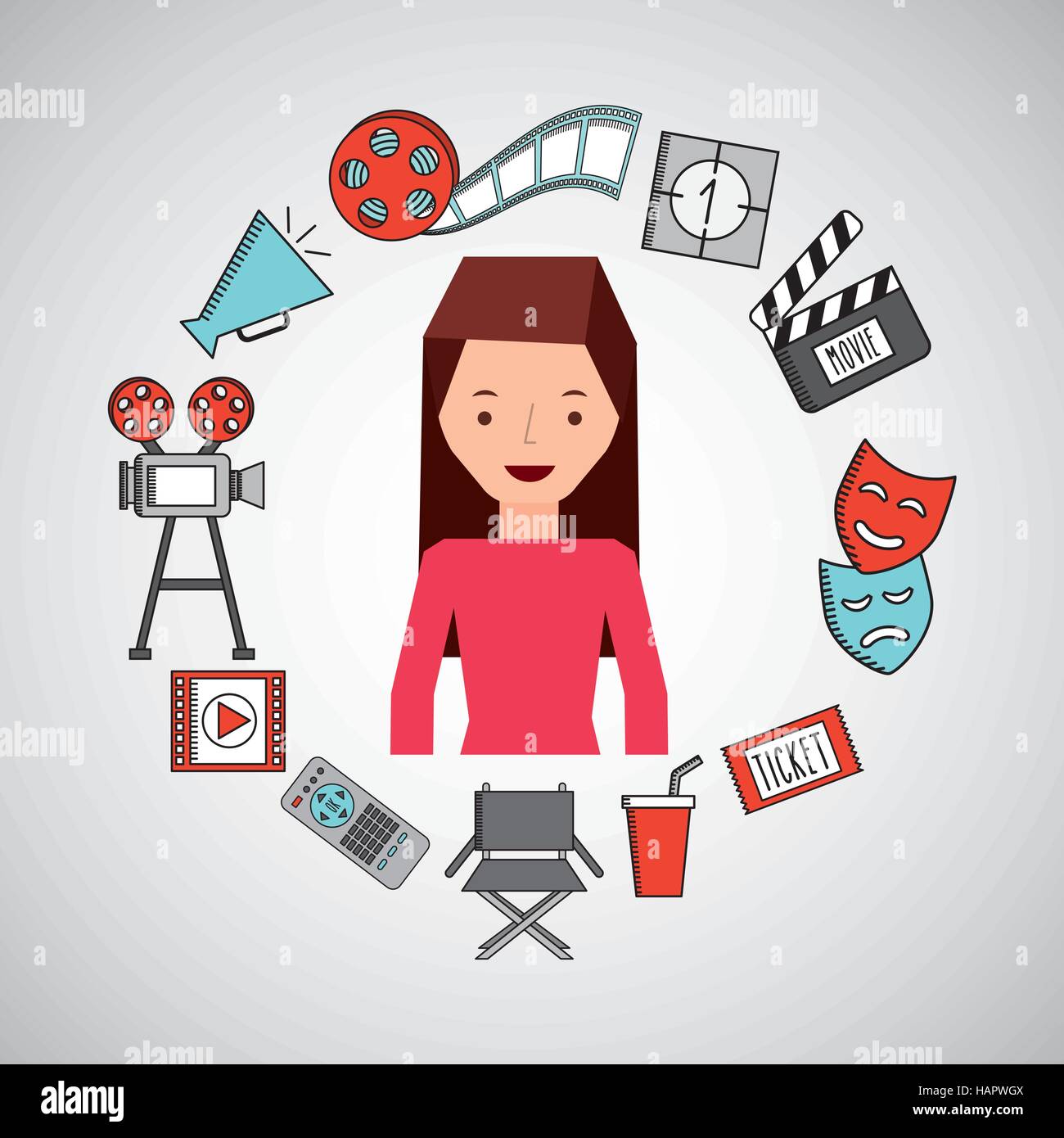 Film reel viewer Stock Vector Images - Alamy