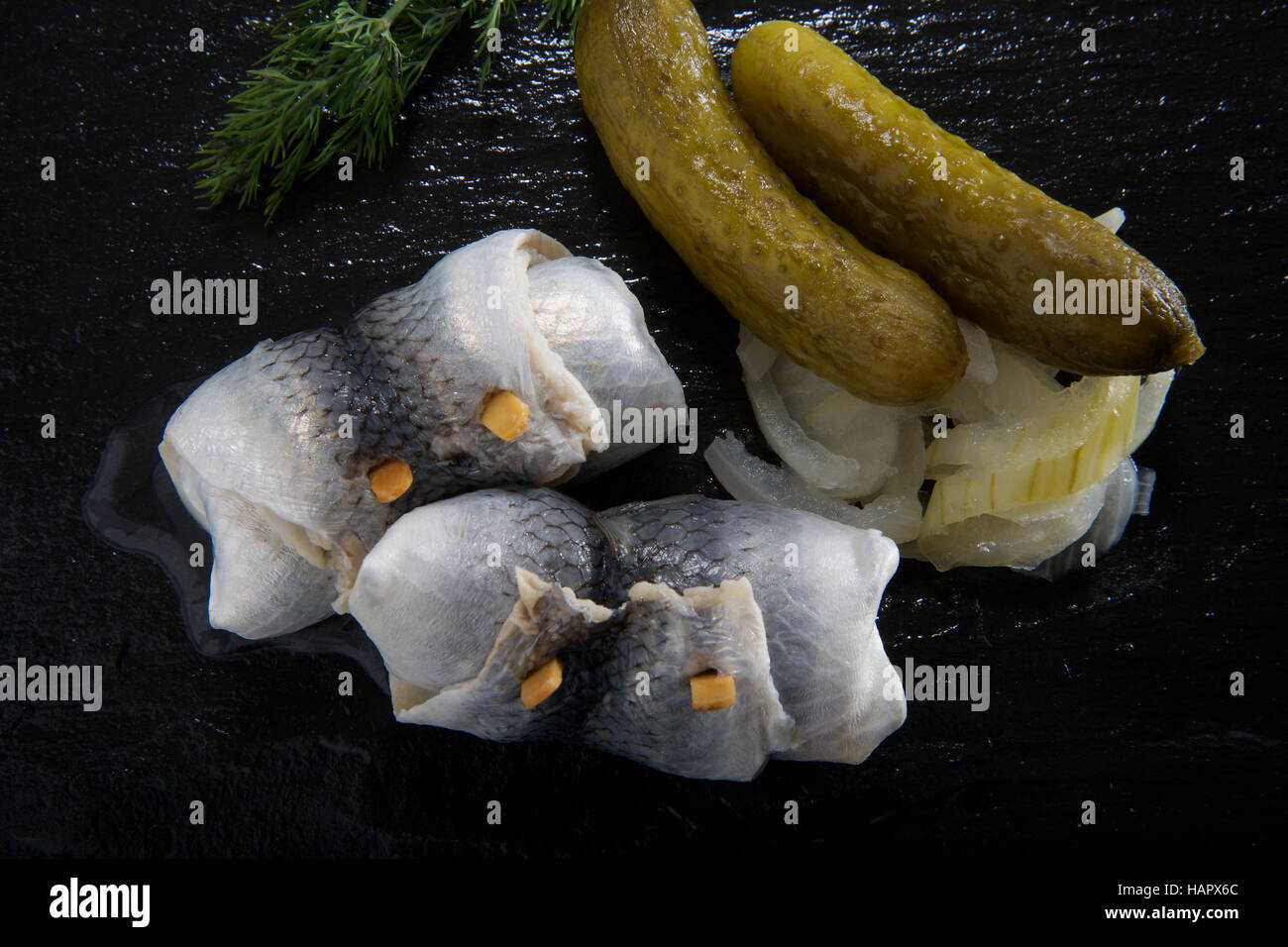 Rollmop fish dish hi-res stock photography and images - Alamy