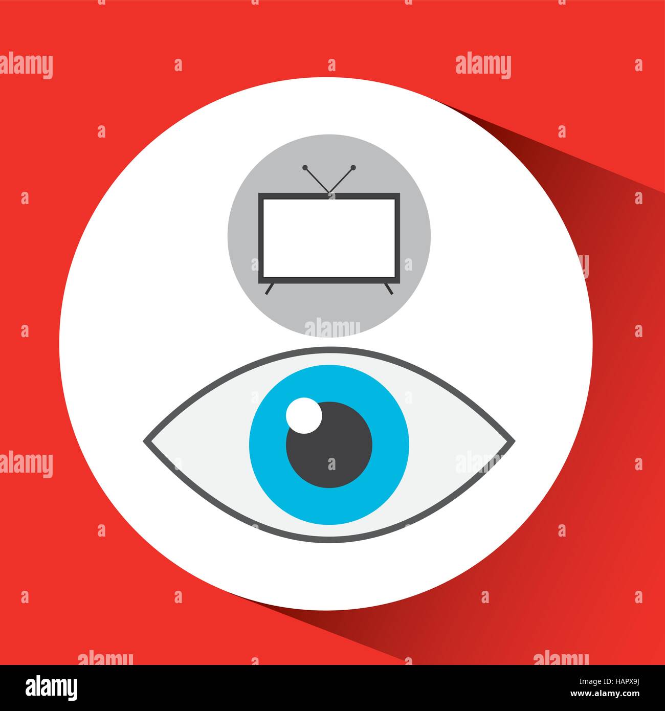 Adult watching film tv screen Stock Vector Images - Alamy