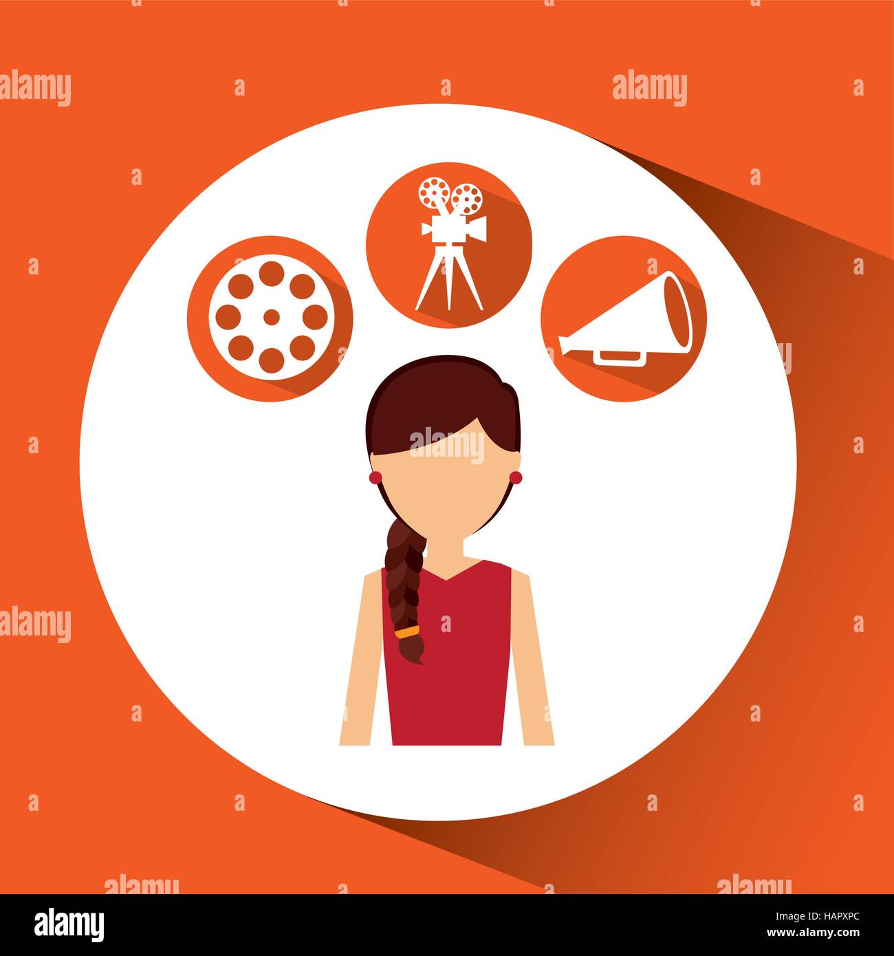 Woman vintage camera dress Stock Vector Images - Alamy