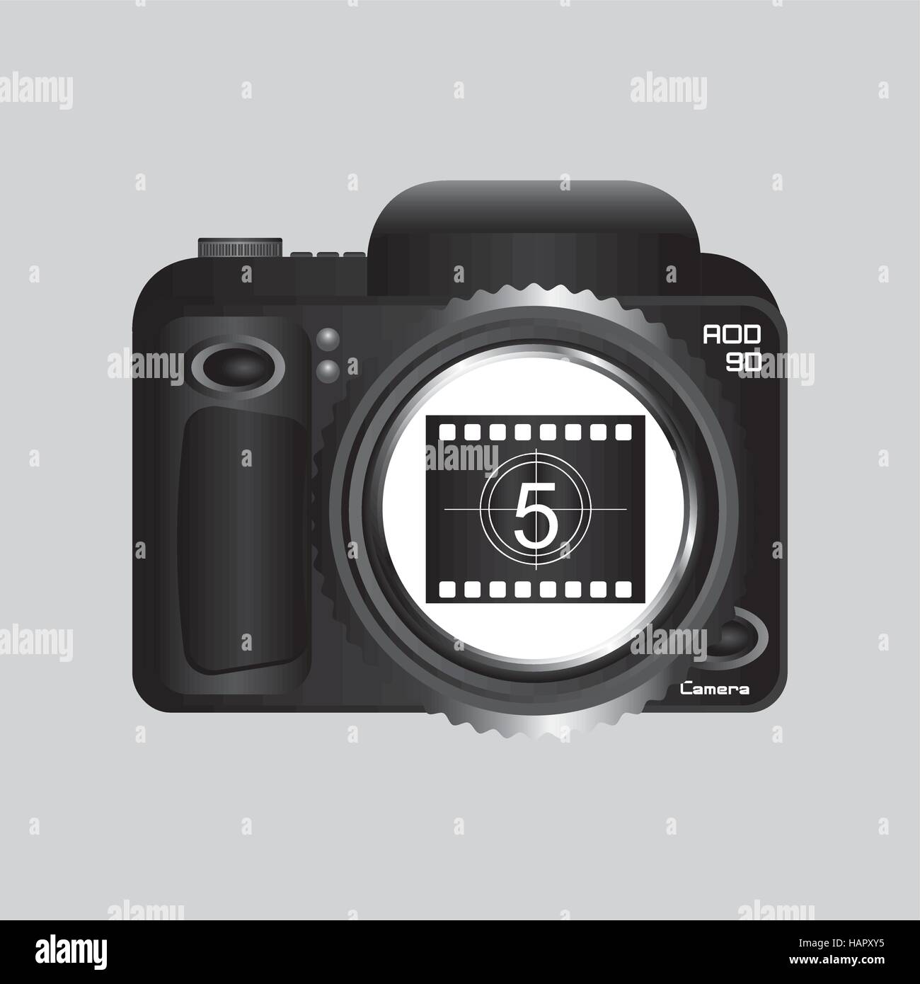 digital photo camera roll countdown numbers vector illustration eps 10 ...