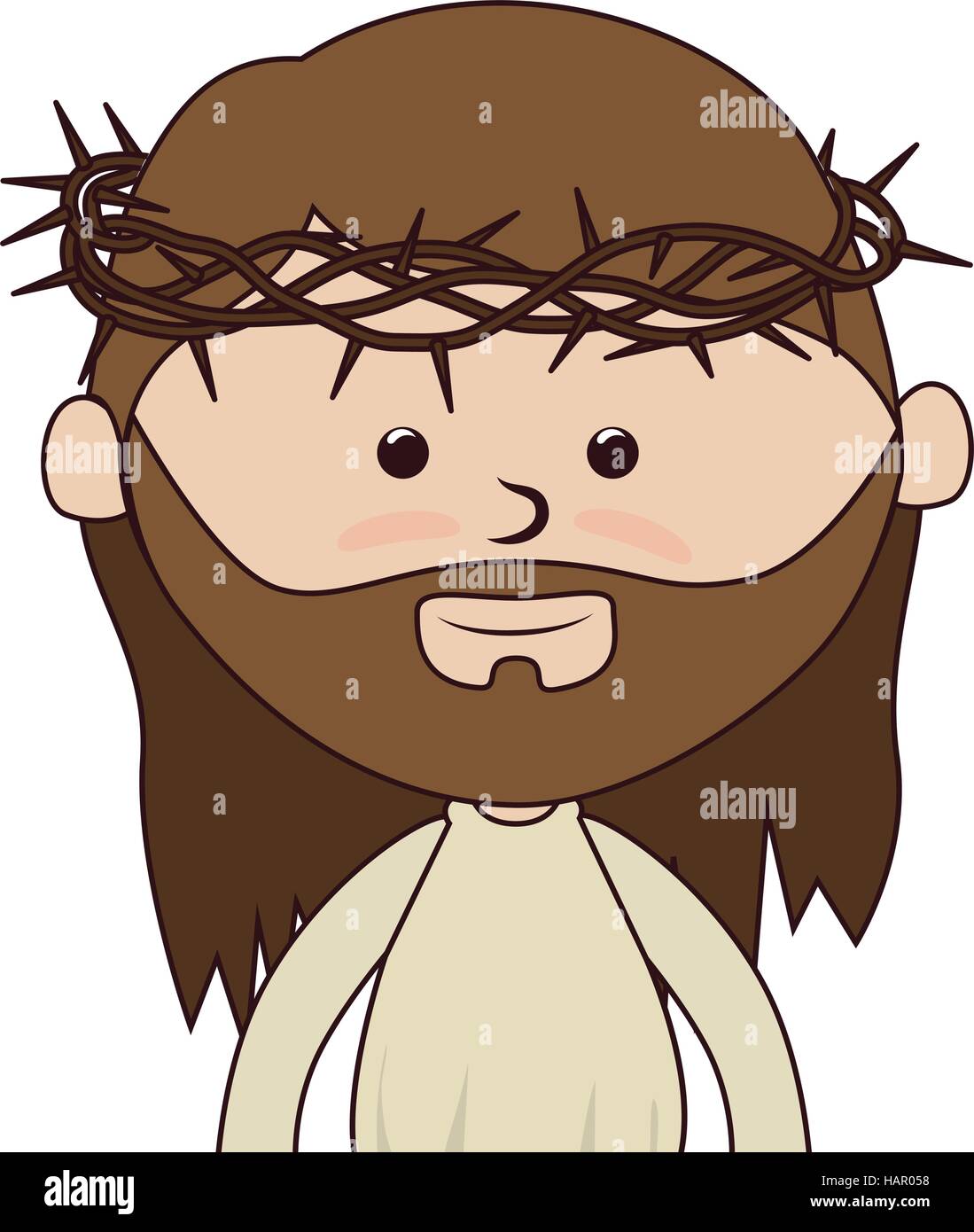 jesuschrist character religious icon vector illustration design Stock ...