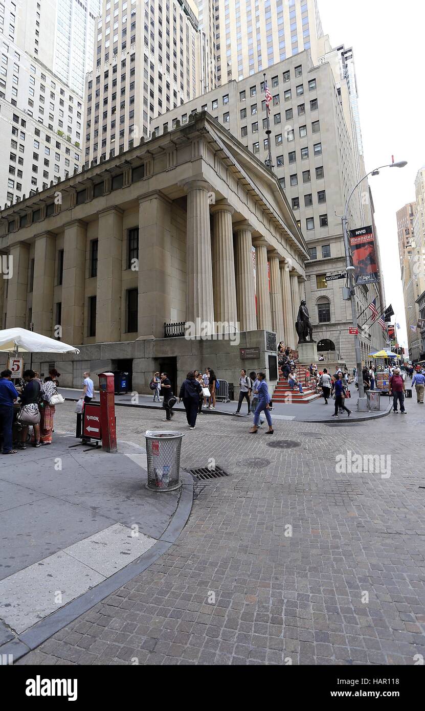 The Federal Hall in New York City. It was built in 1842. The building ...