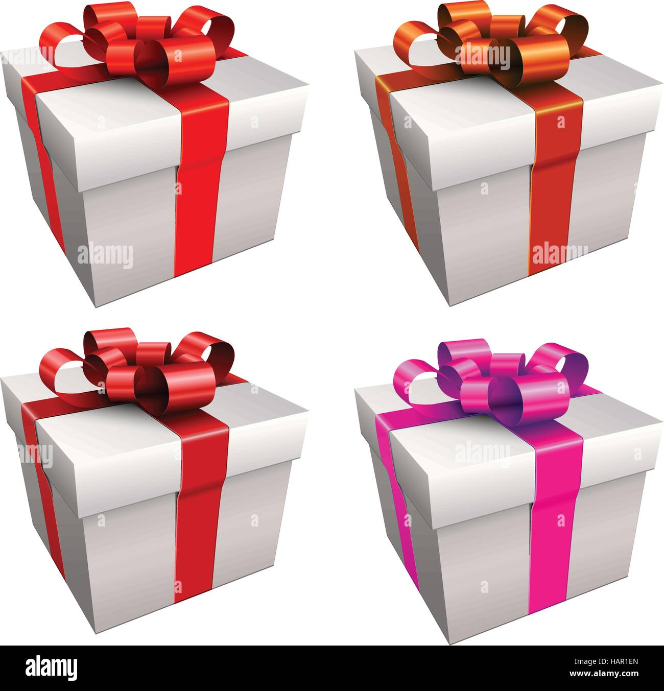 Pink ribbon bow vector Cut Out Stock Images & Pictures - Alamy