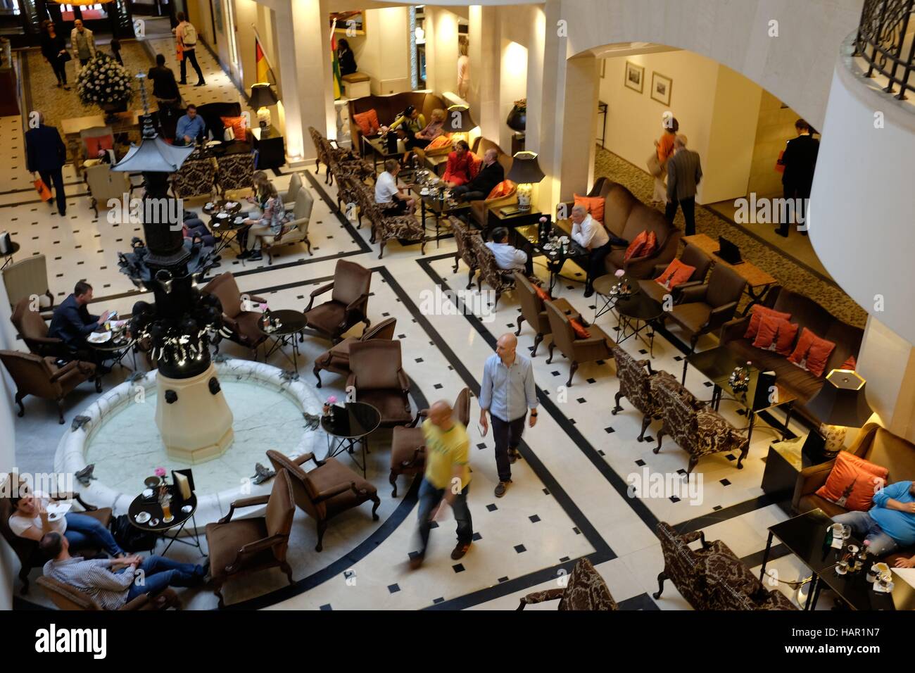 View inside the luxury Hotel Adlon in Berlin in June 2016. | usage ...