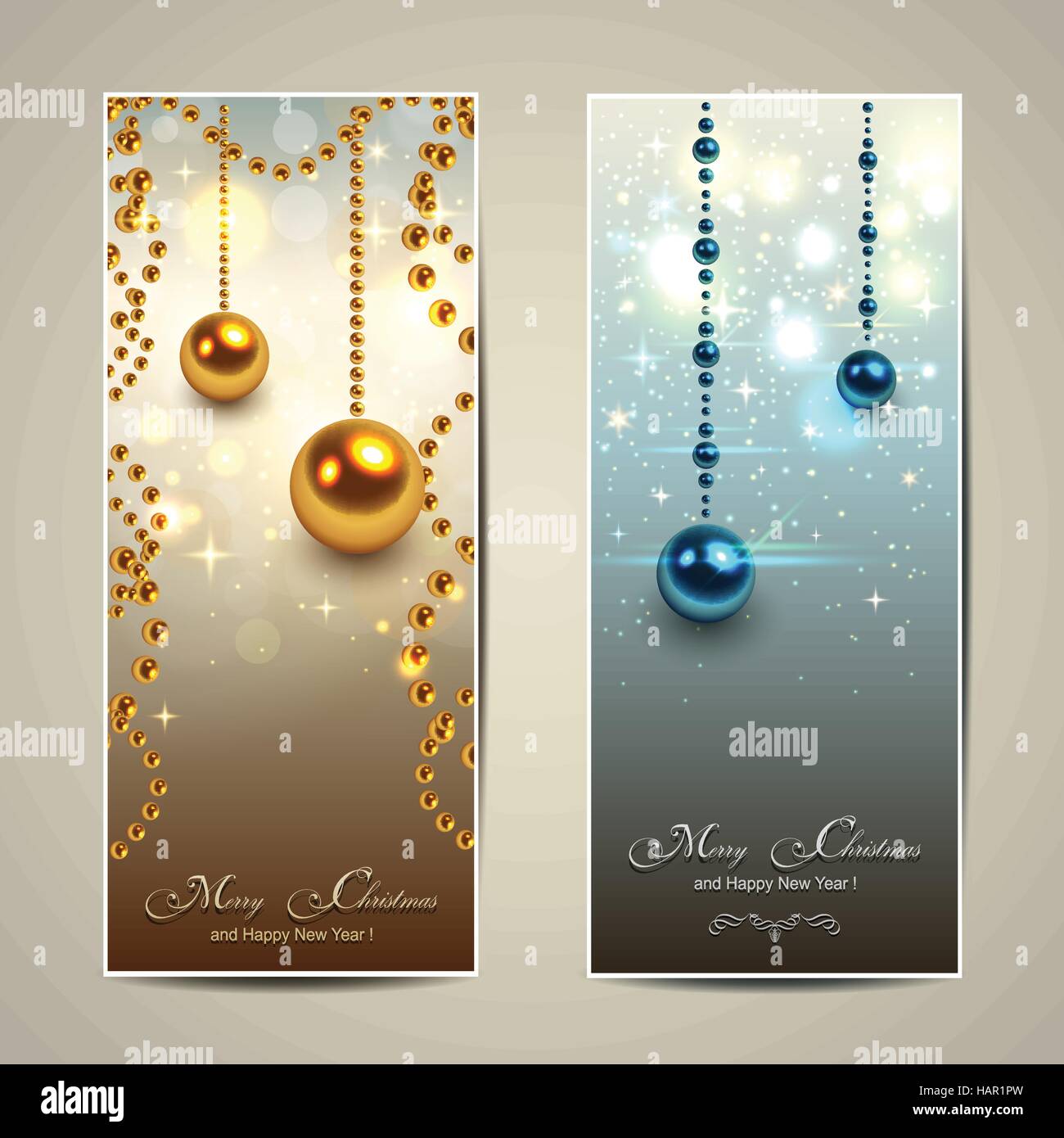 Elegant Christmas banners, vector illustration Stock Vector Image & Art ...