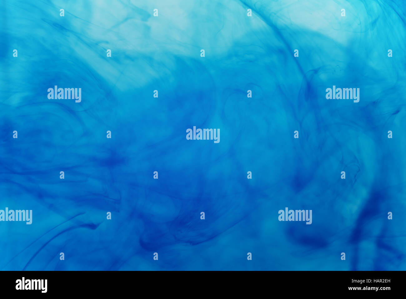 acrylic blue color in water Stock Photo - Alamy