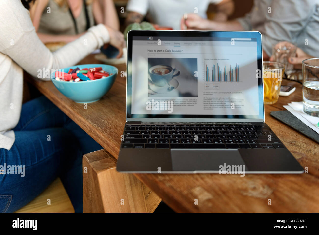 Coffee Shop Cafe Business Plan Marketing Startup Concept Stock Photo ...