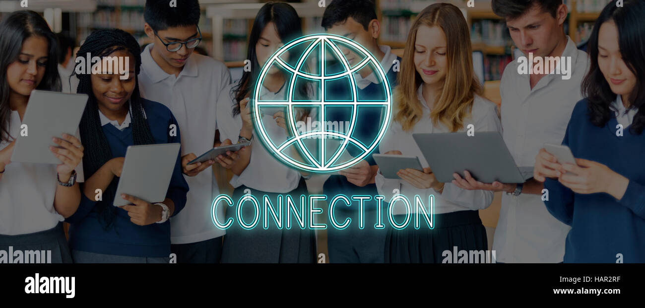 Global Connection Communication Networking Graphic Concept Stock Photo ...