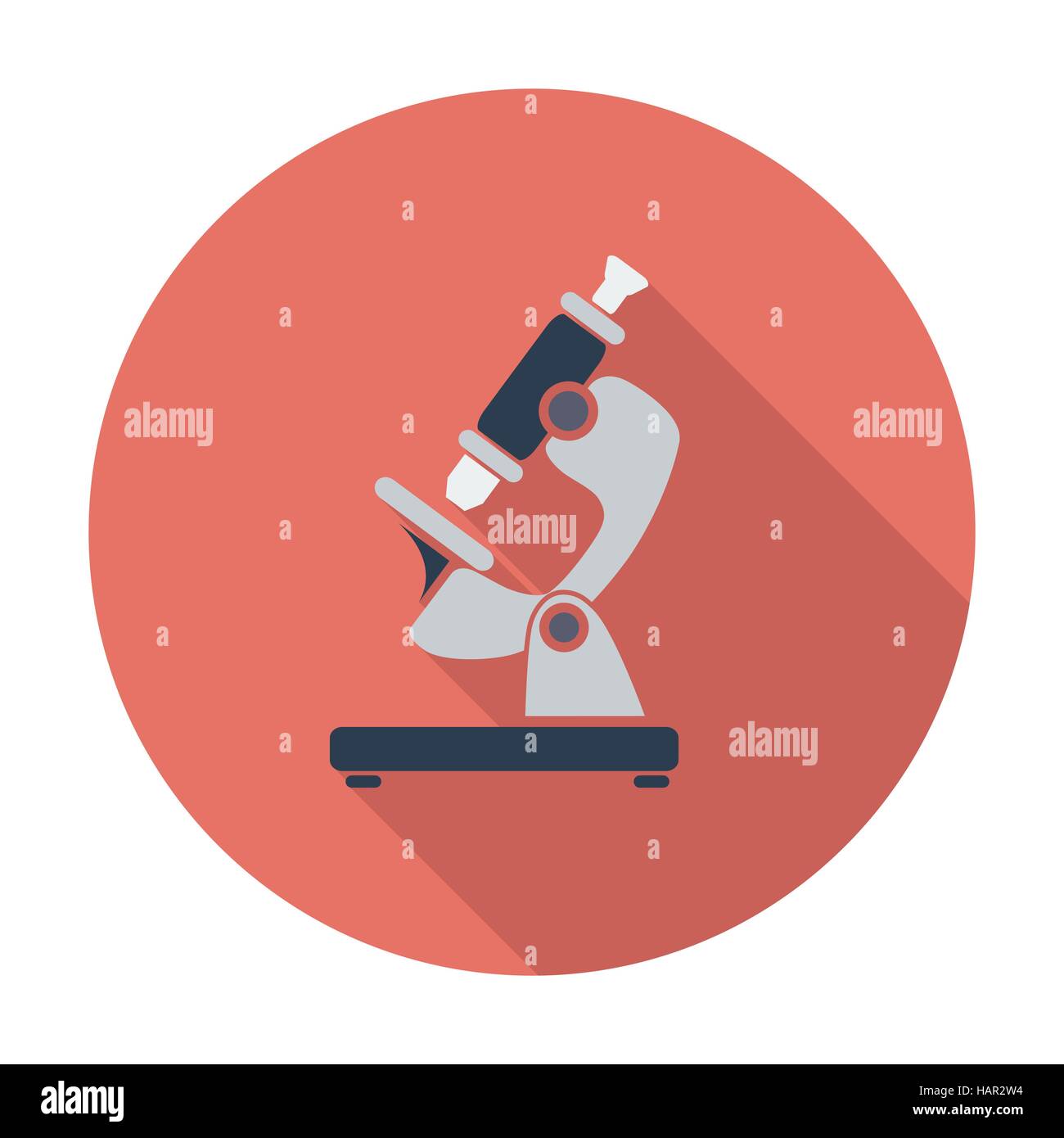 Microscope. Single flat color icon. Vector illustration Stock Vector ...