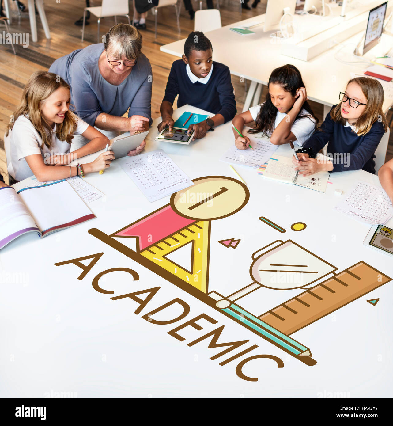 Academic Knowledge Literacy Wisdom Education Concept Stock Photo - Alamy