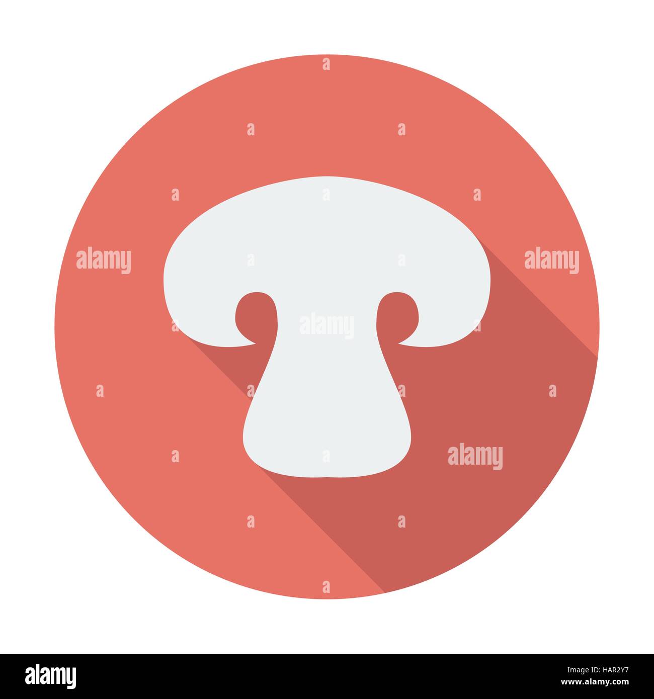 Brown button mushroom Stock Vector Images - Alamy
