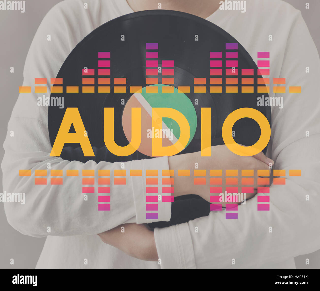 Audio Digital Equalizer Music Tunes Sound Wave Graphic Concept Stock ...