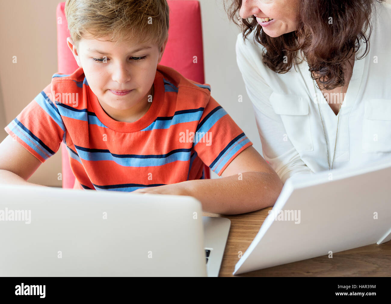 Home School Learning Homework Reading Concept Stock Photo - Alamy