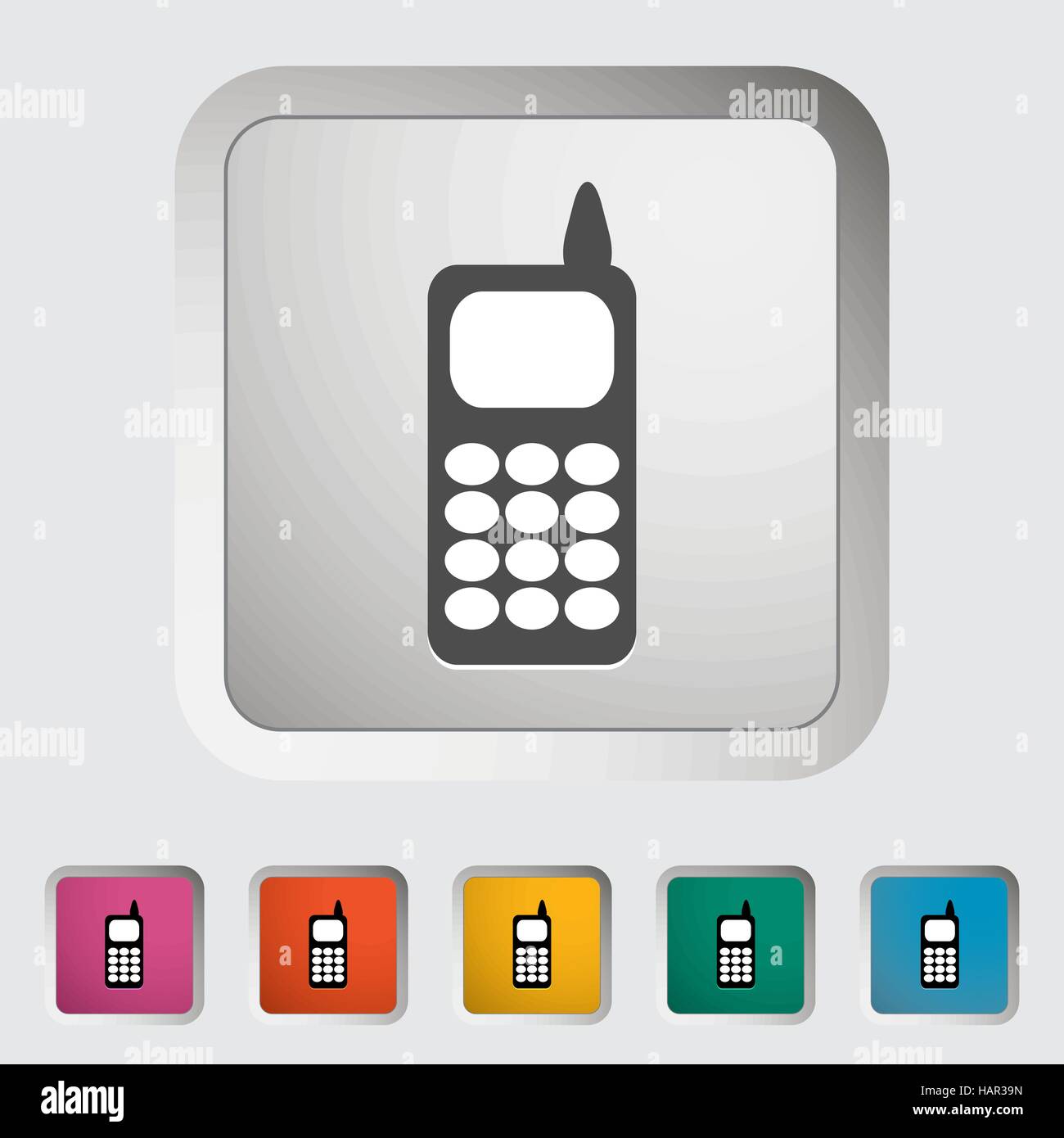 Phone single icon. Vector illustration Stock Vector Image & Art - Alamy