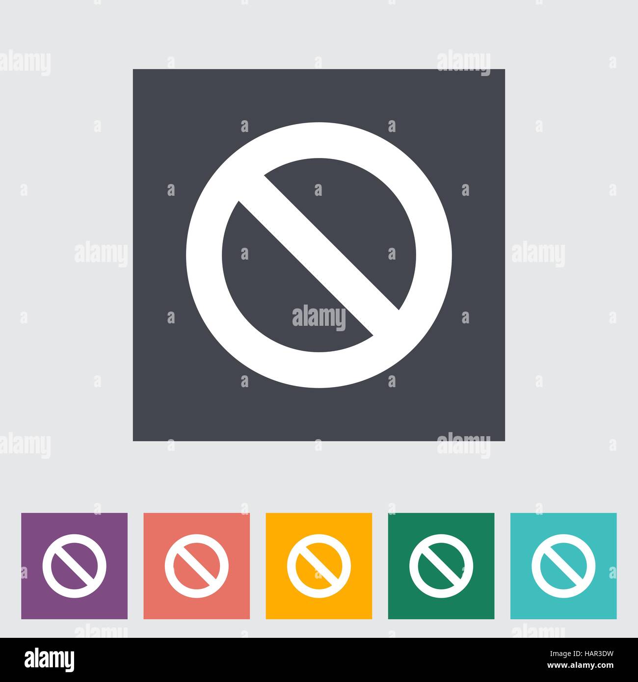 Prohibition flat sign. Vector illustration Stock Vector Image & Art - Alamy