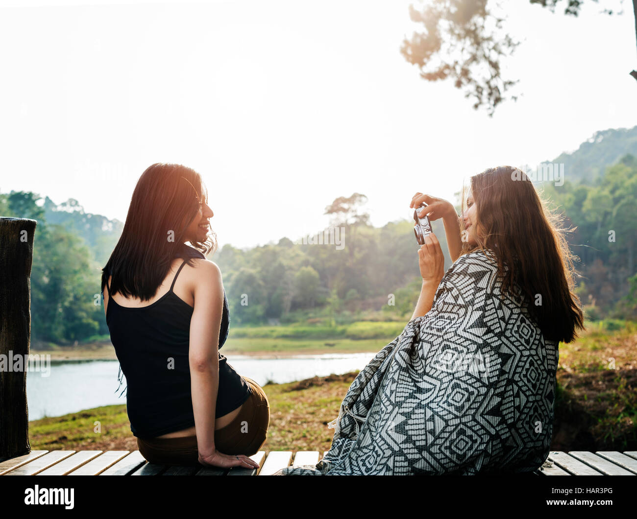 Girls Friends Exploring Outdoors Nature Concept Stock Photo - Alamy Girls Friends Exploring Outdoors Nature Concept Stock Photo - Alamy