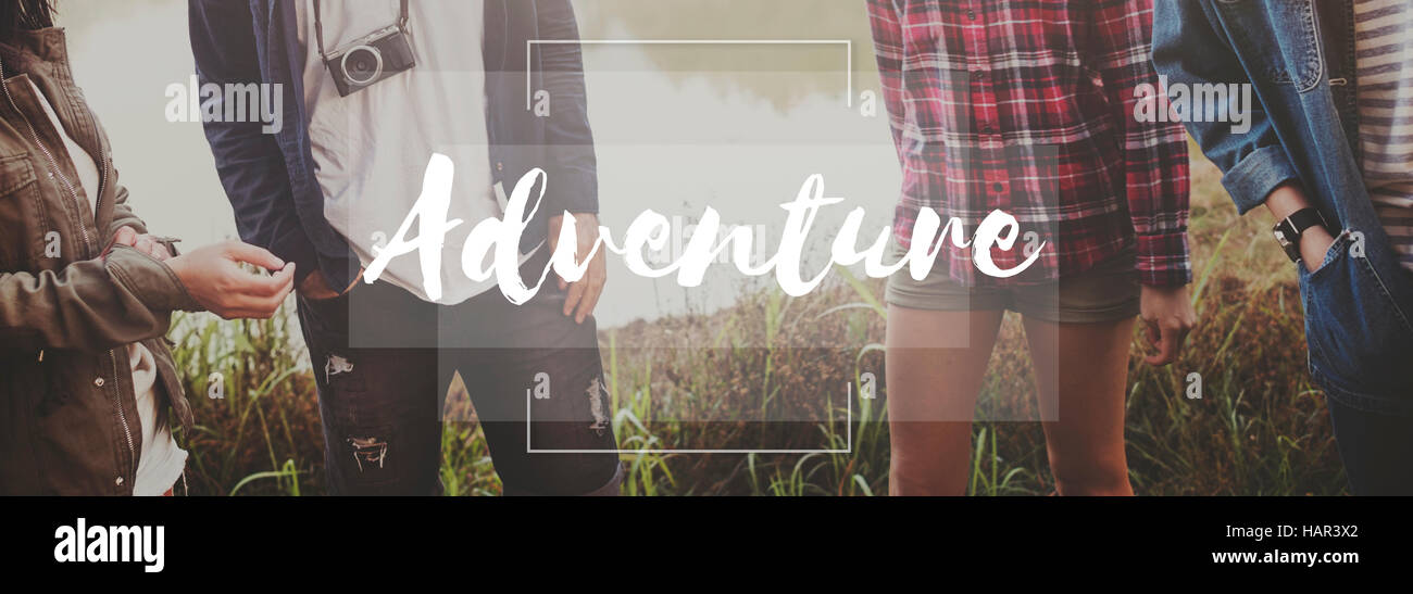 Adventure Destination Expedition Explore Journey Concept Stock Photo ...