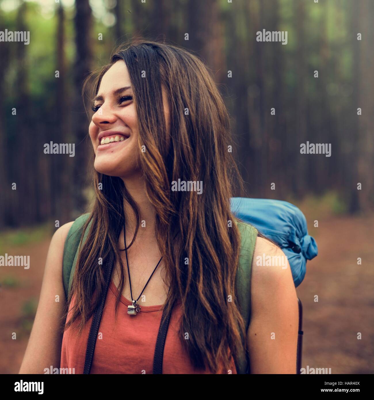 Girl Exploring Freedom Outdoors Concept Stock Photo - Alamy