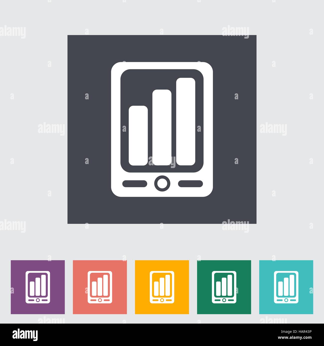 New design icon on smartphone Stock Vector Images - Alamy