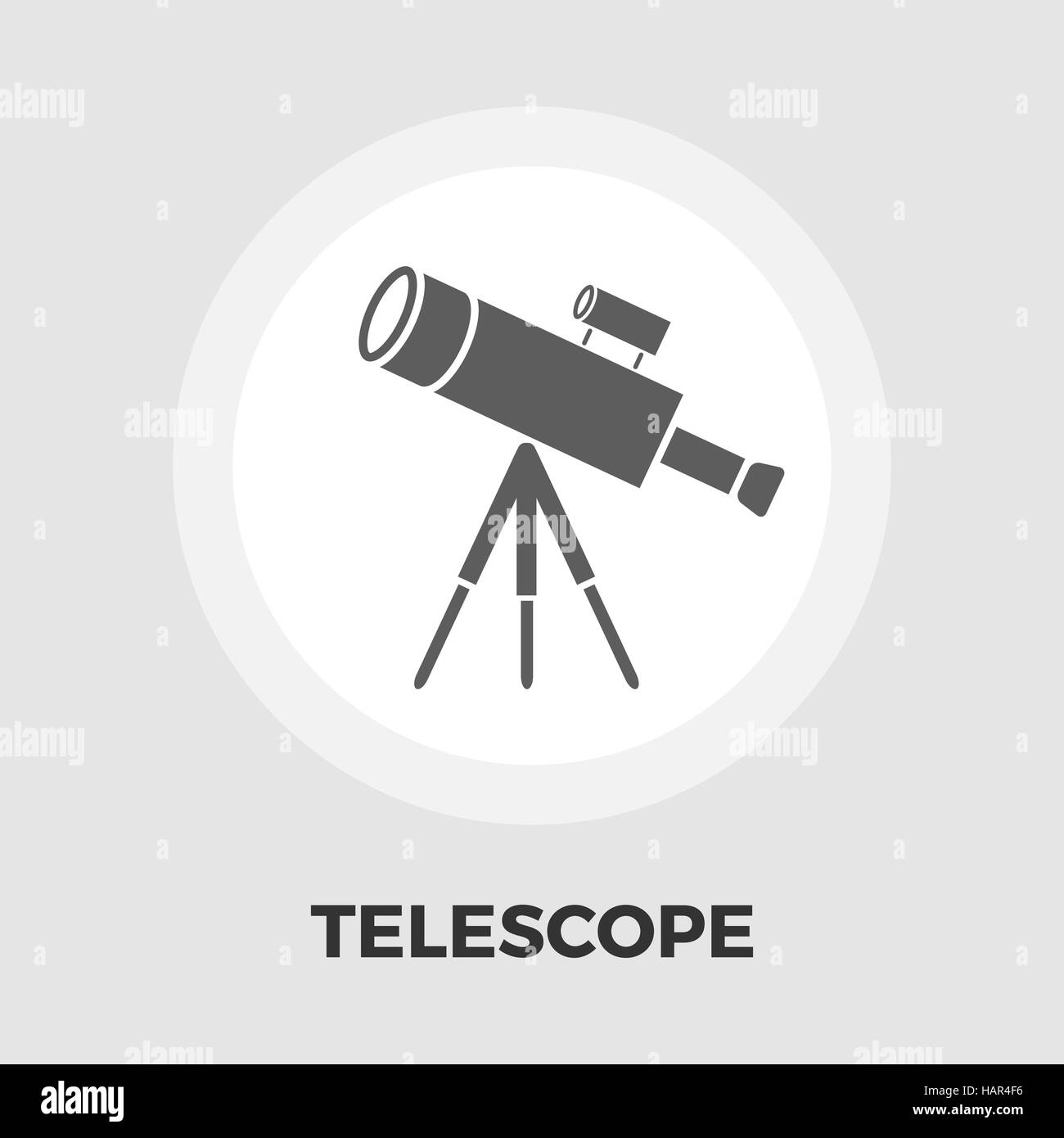 Telescope. Single icon. Vector illustration Stock Vector Image & Art ...
