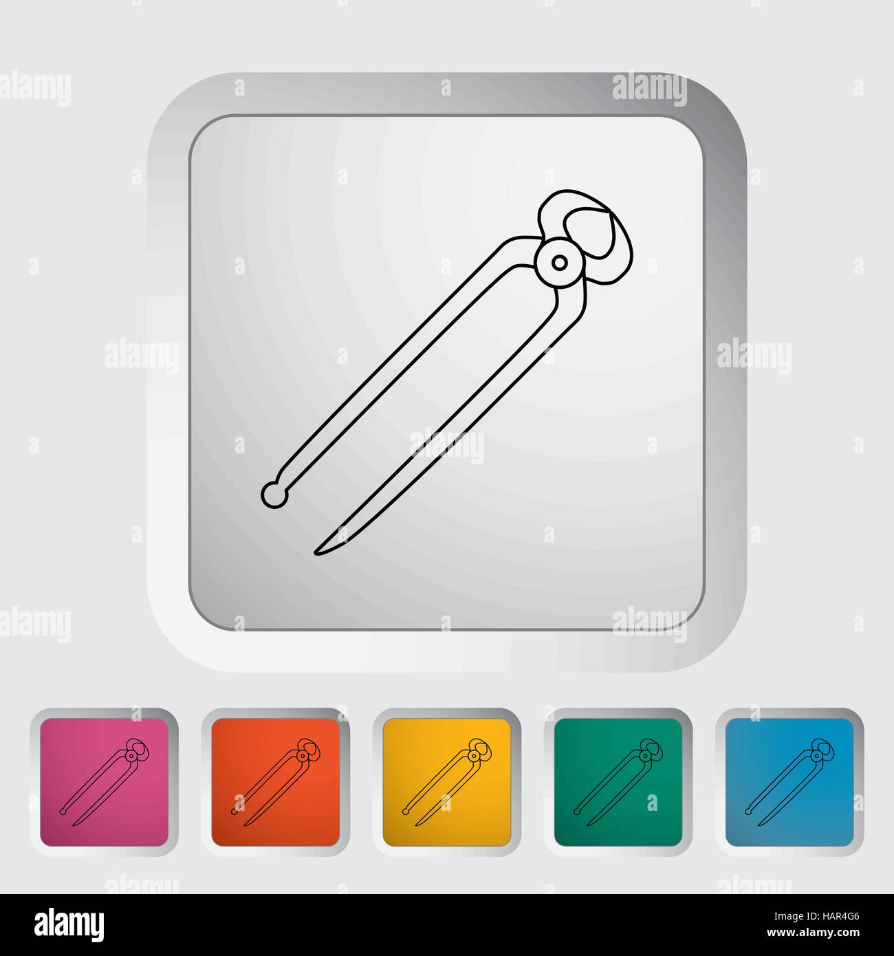 Tong vector vectors hi-res stock photography and images - Alamy