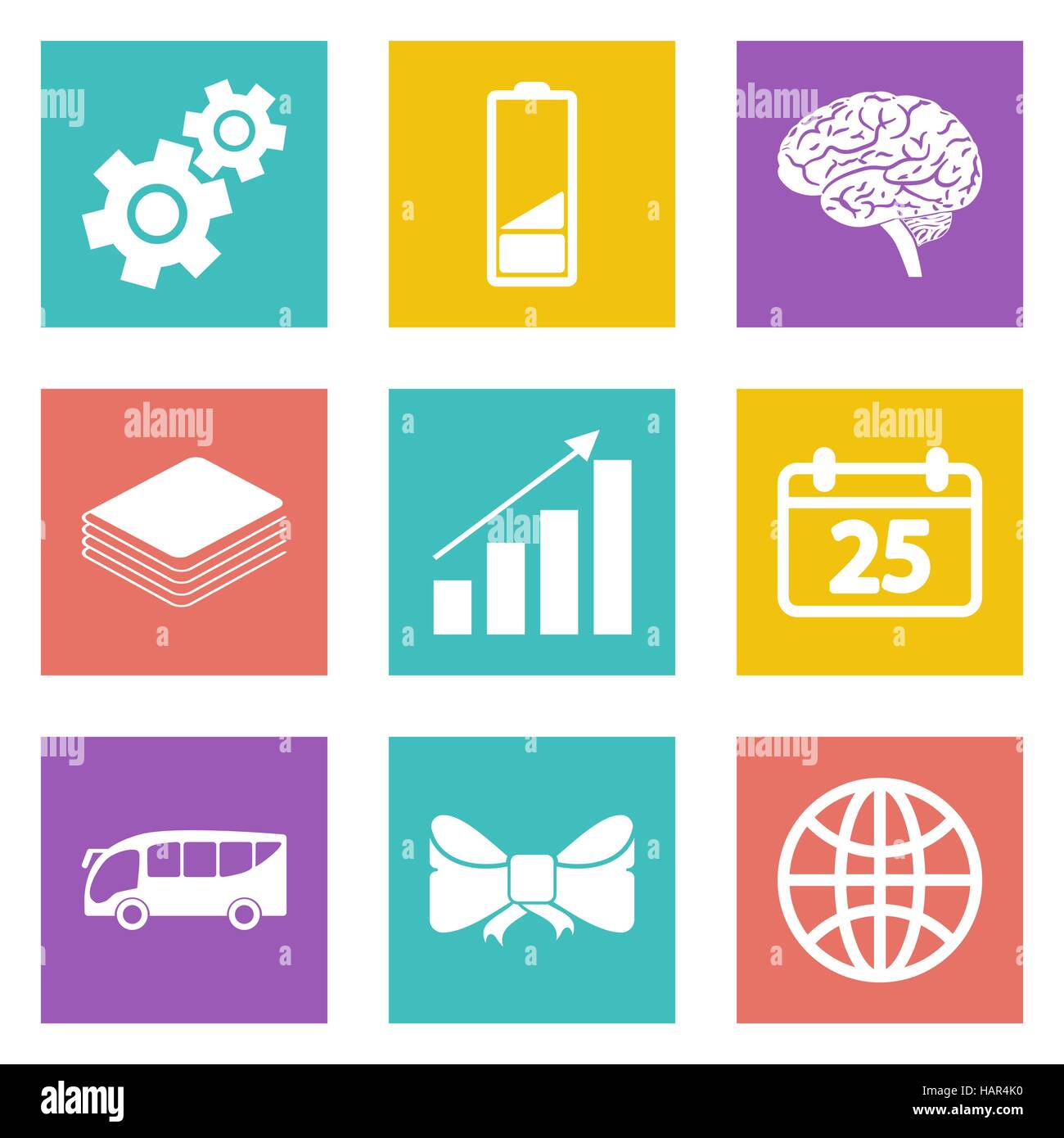Icons for Web Design and Mobile Applications set 5. Vector illustration ...