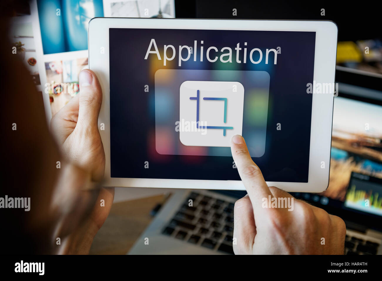 Application Design Ideas Innovation Graphic Concept Stock Photo - Alamy